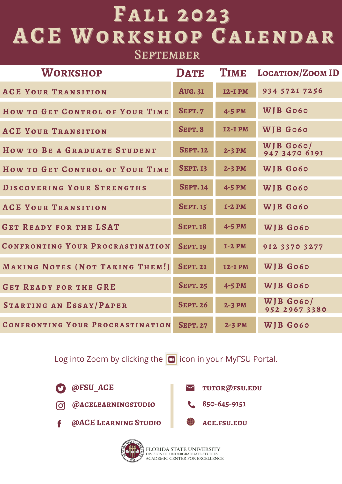 Workshops | Academic Center for Excellence